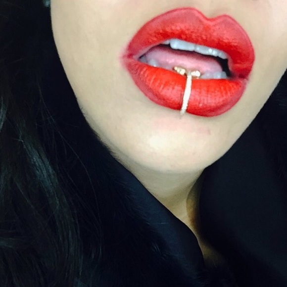 Body High Accessories | Accessories | Double Snake Bite Fake Lip Ring ...